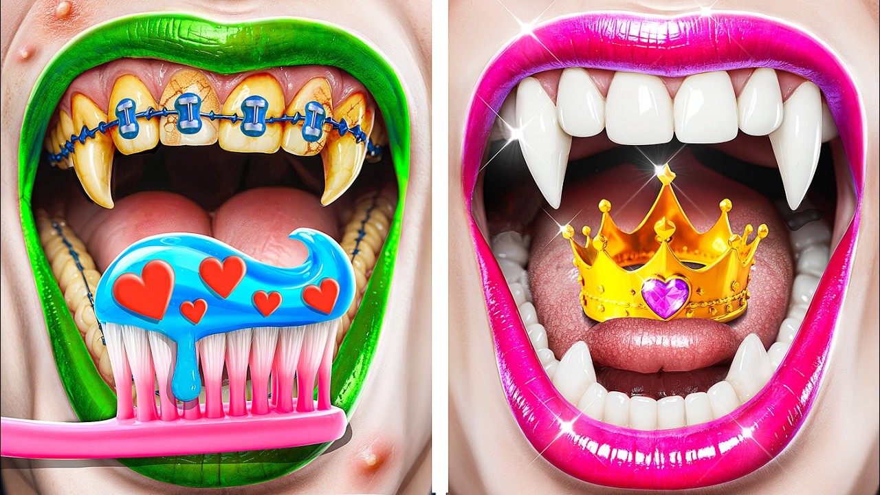 Extreme Makeover from Nerd to Popular Vampire! How to Become a Vampire ...
