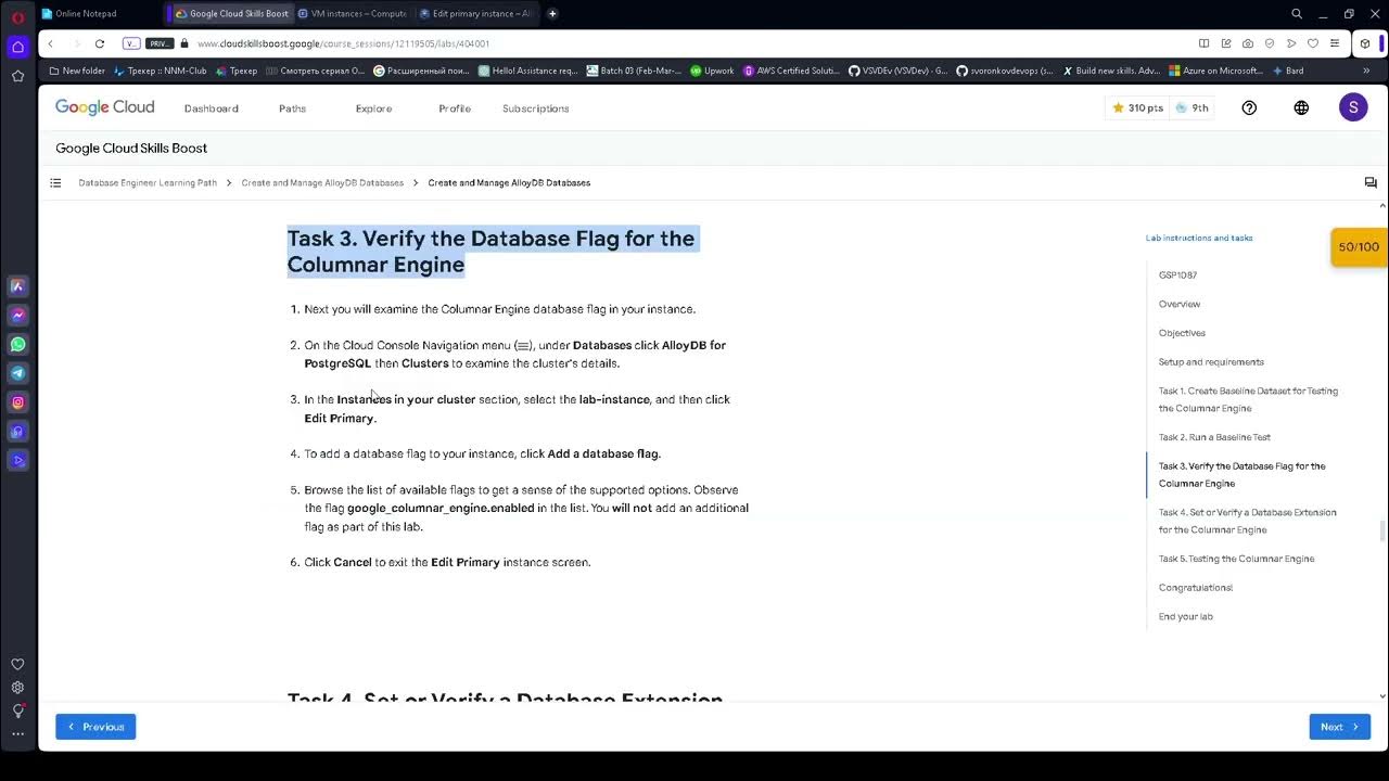 GCP Accelerating Analytical Queries using the AlloyDB Columnar Engine GSP1087 - YouTube