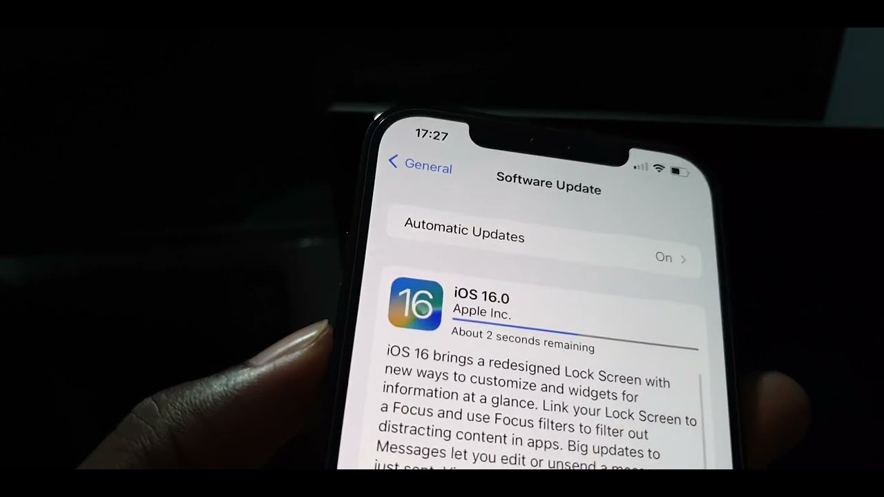 Installing iOS 16 on Apple iPhone 12 Pro Max - YouTube