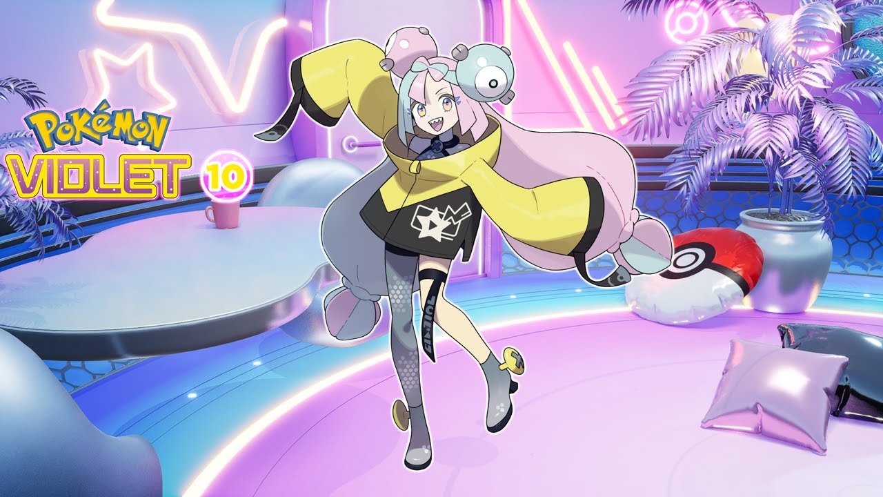 🍇Iono The Electric Type Gym Leader Pokémon Violet Walkthrough 🎮| 📺 ...