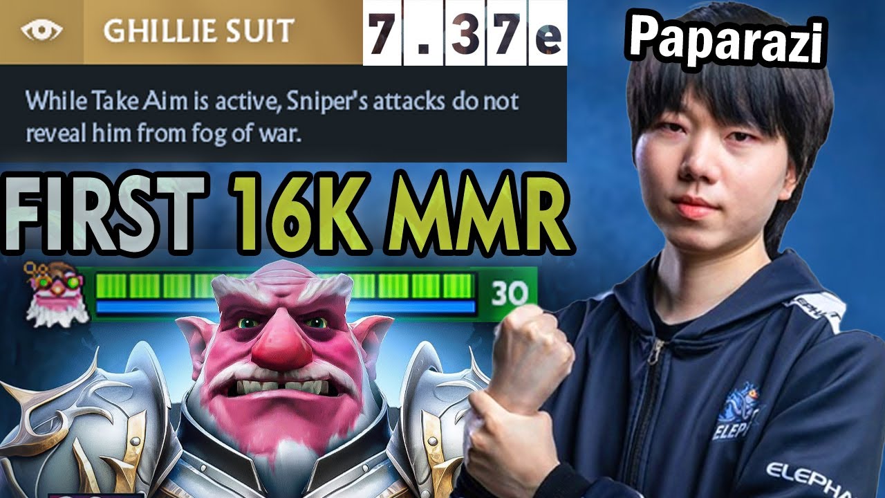 The First 16K MMR , Paparazi absolutely BROKE GHILLIE SUIT SNIPER in ...