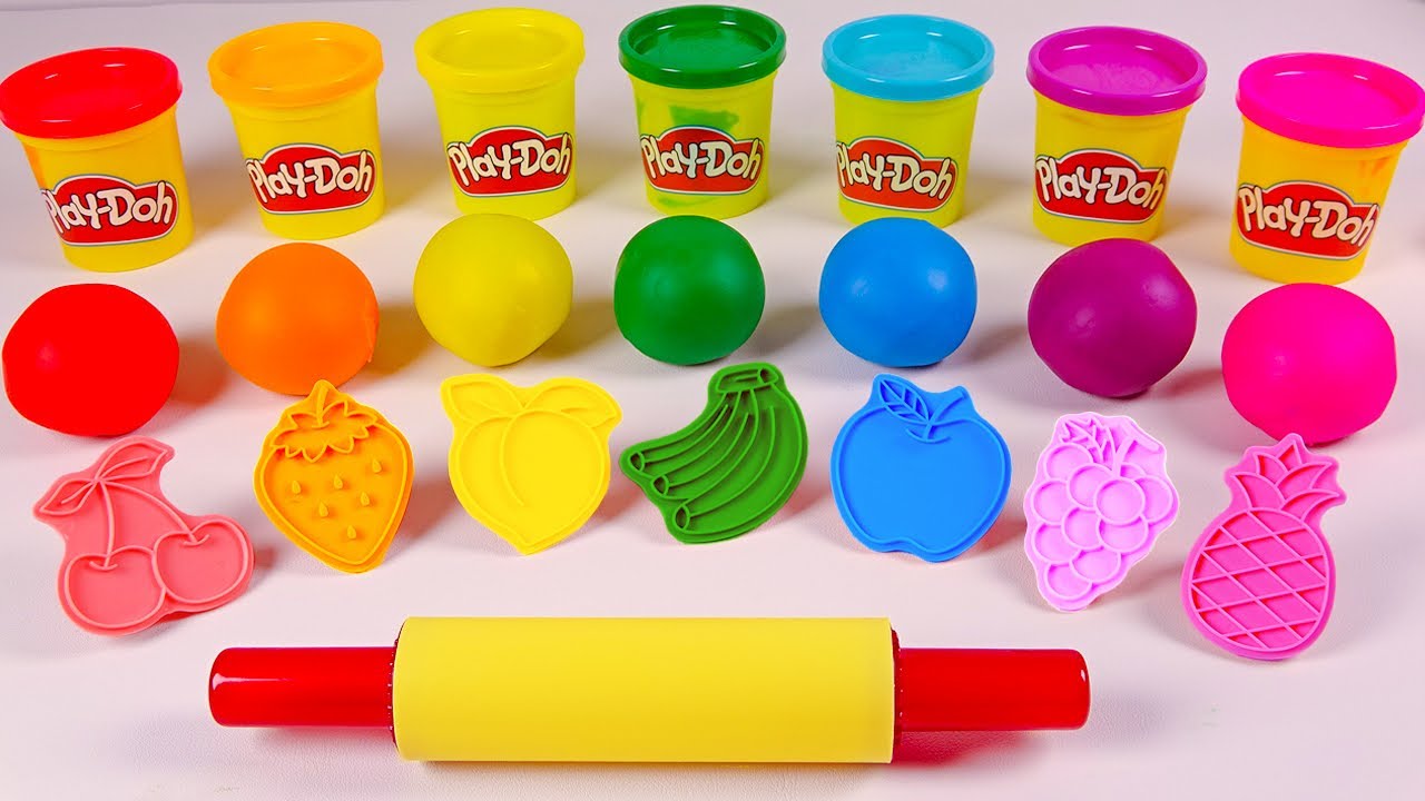 Making Tropical Fruit with Play Doh Molds | Satisfying Video with ASMR ...