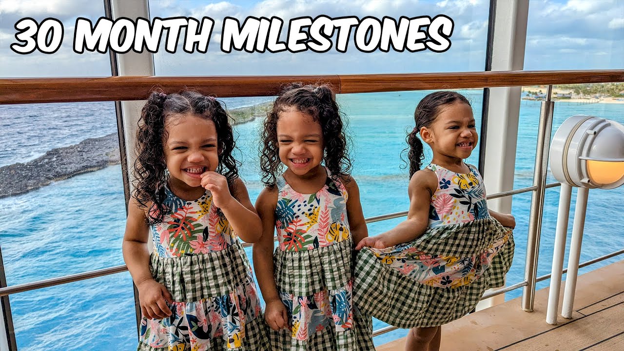 Celebrating our Triplets 30 Month Milestones! - YouTube