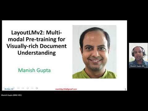 LayoutLMv2: Multi modal Pre training for Visually Rich Document Understanding - YouTube