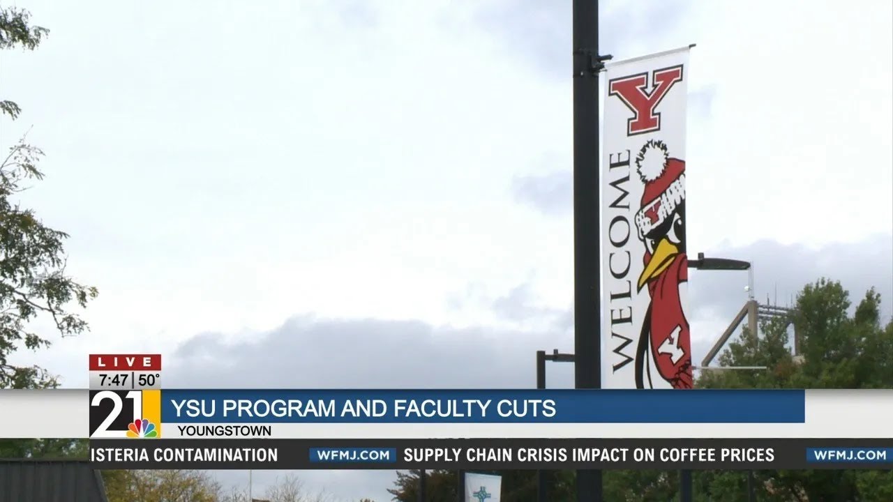 YSU faculty union reacts to program and staff cuts - YouTube