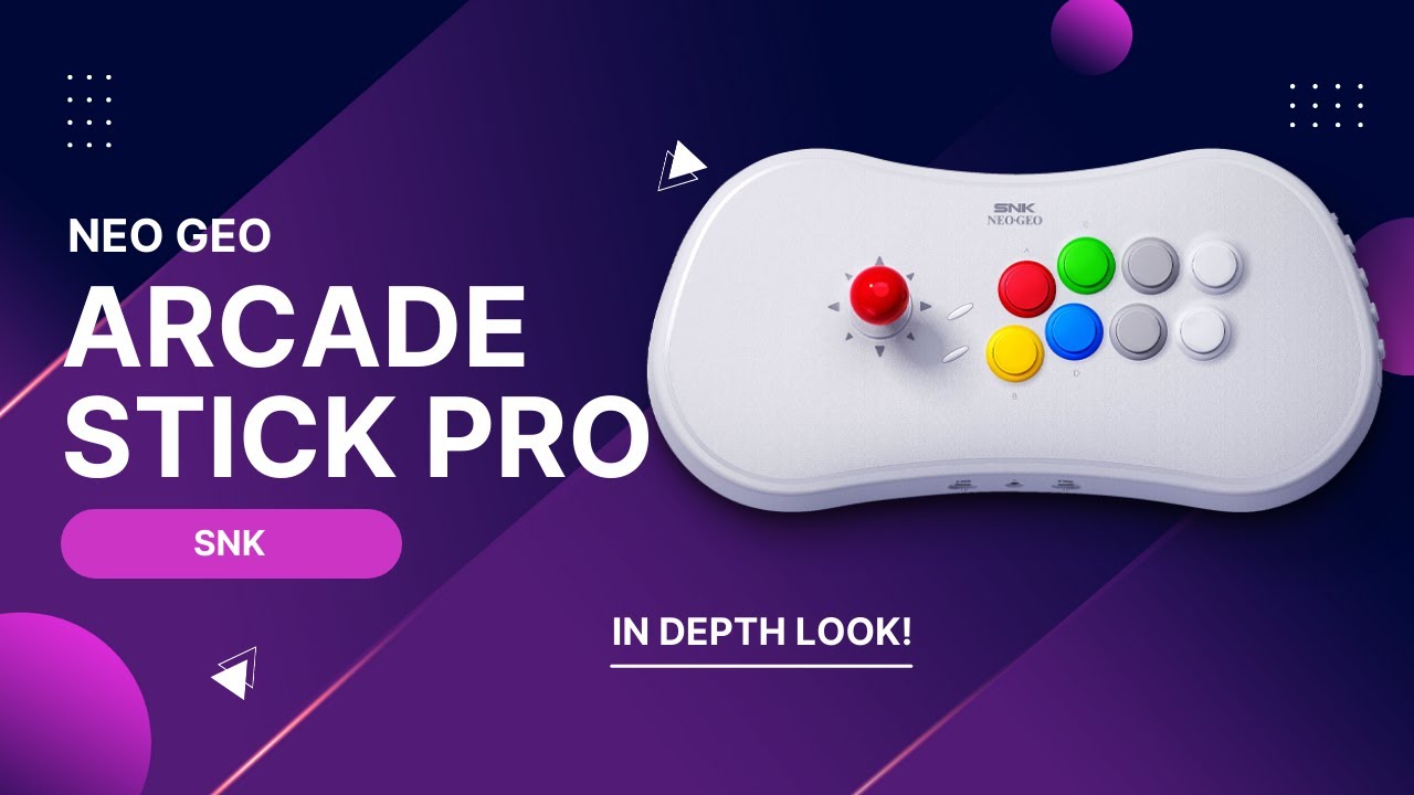 NEO GEO Arcade Stick Pro - In Depth Look! - YouTube
