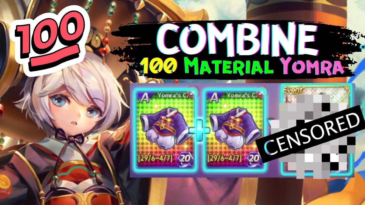 COMBINE 100 MATERIAL YOMRA BOSS ️ LINE Let's Get Rich - YouTube