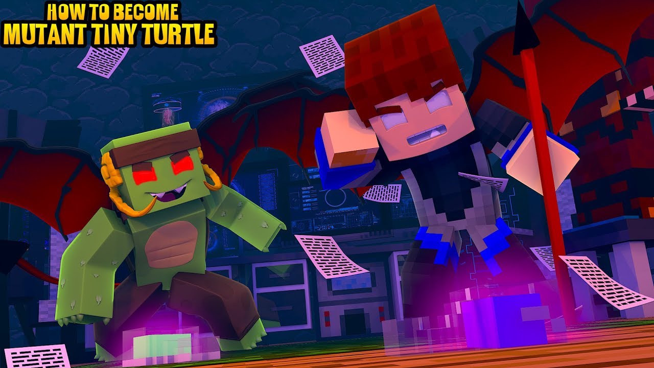 TURNING TINY TURTLE INTO A MUTANT - Minecraft HOW TO BECOME w/ Tiny ...