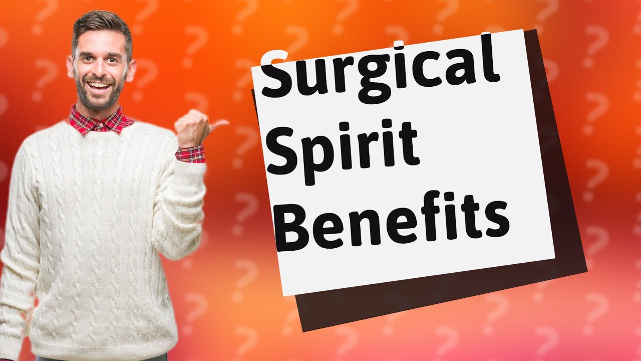 What is the use of spirit in surgery? - YouTube