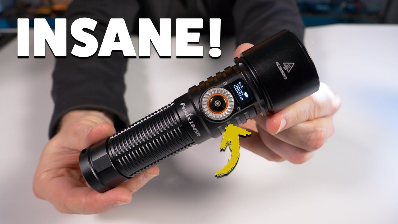 The Most Innovative Flashlight Of The Year? Fenix LD45R Review & Beam ...