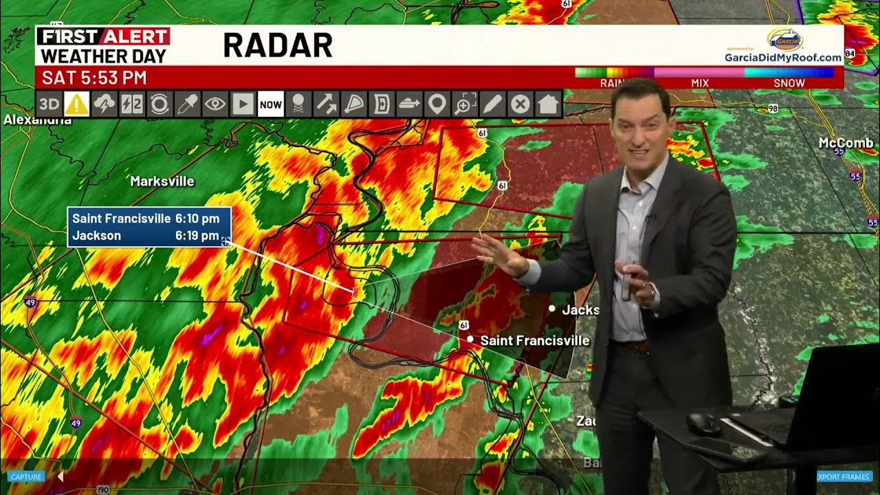 WAFB Severe Weather Coverage December 28, 2024 - YouTube