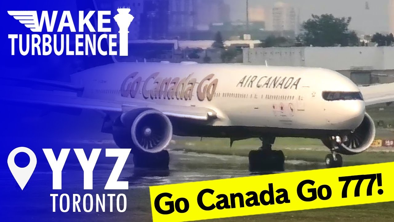 "Go Canada Go" Olympic Livery Boeing 777 Landing - YouTube