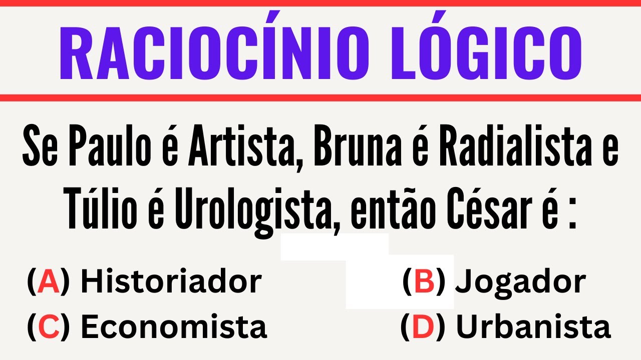 ⚫️ 95% NÃO CONSEGUE RESOLVER | RACIOCINIO LOGICO | MATEMATICA BASICA ...