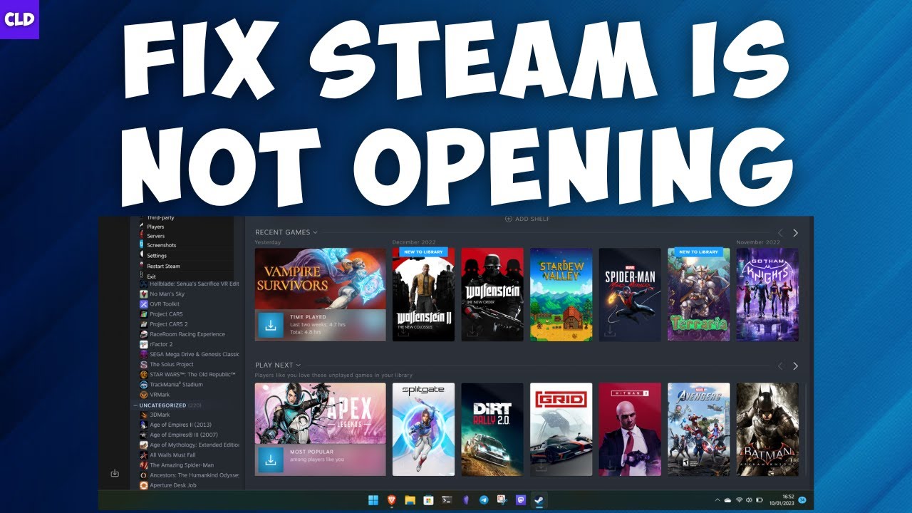 How To Fix Steam is not opening on Windows 11/10 (2023) - YouTube