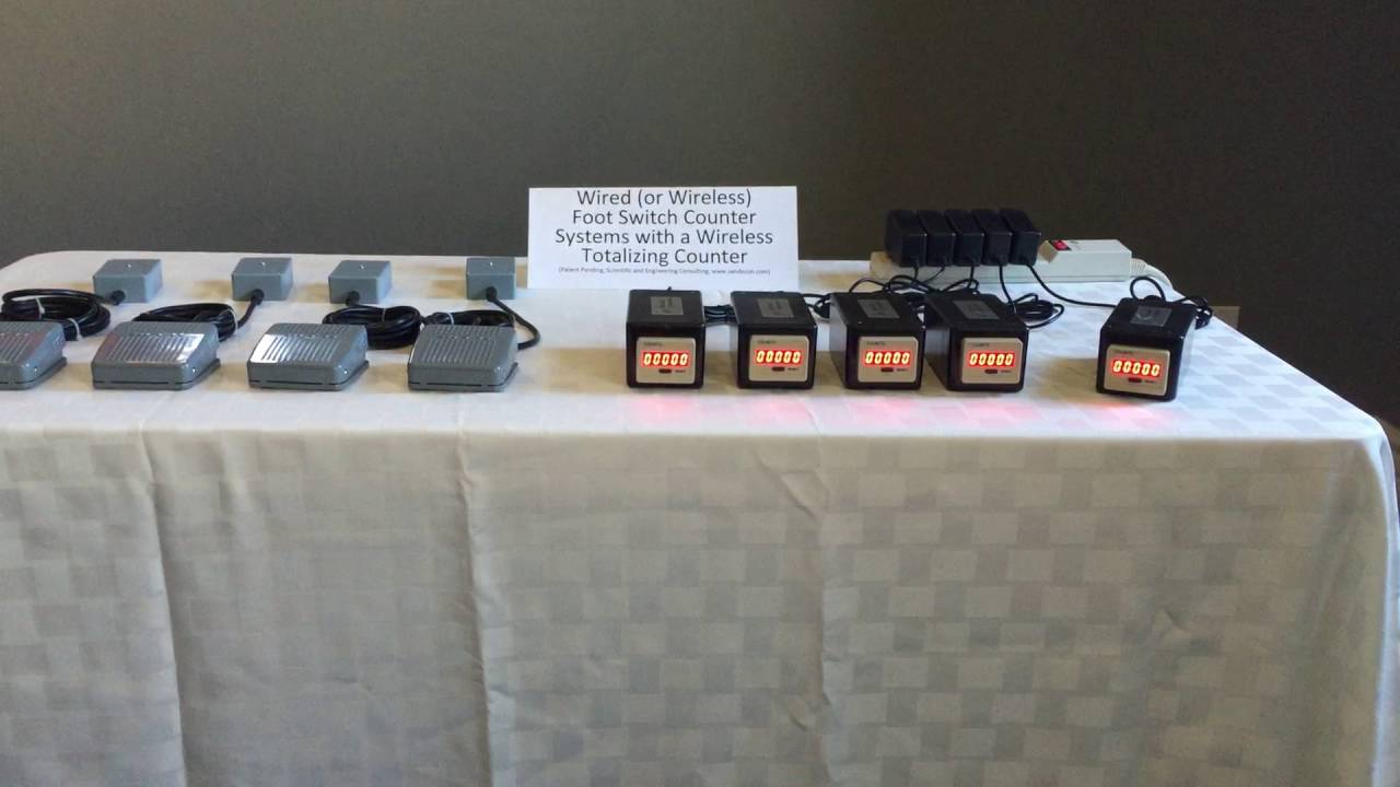 Custom Foot Switch System with Wireless Totalizing Counter - YouTube