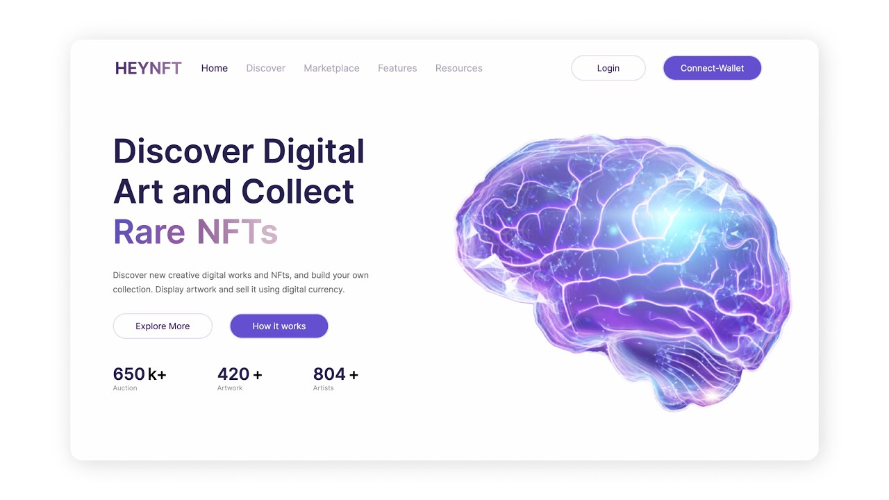Create Nft Website Landing Page Using Html Css And Javascript Fully Responsive Website Youtube 4300
