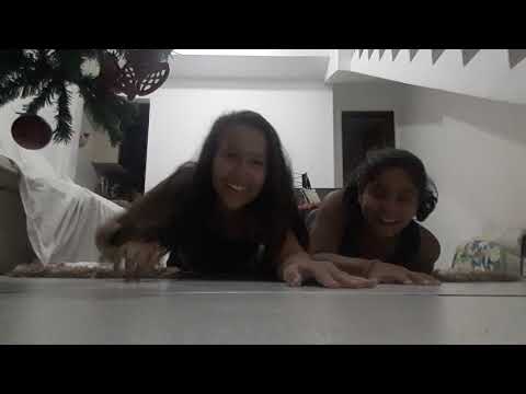 Desafio da yoga com minhas primas😍