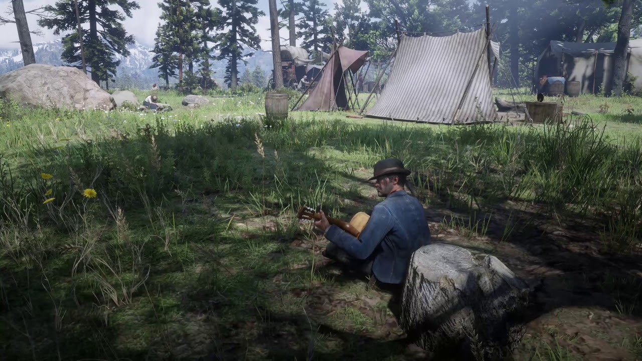 Red Dead Redemption 2 - Javier Escuella playing the guitar all songs ...