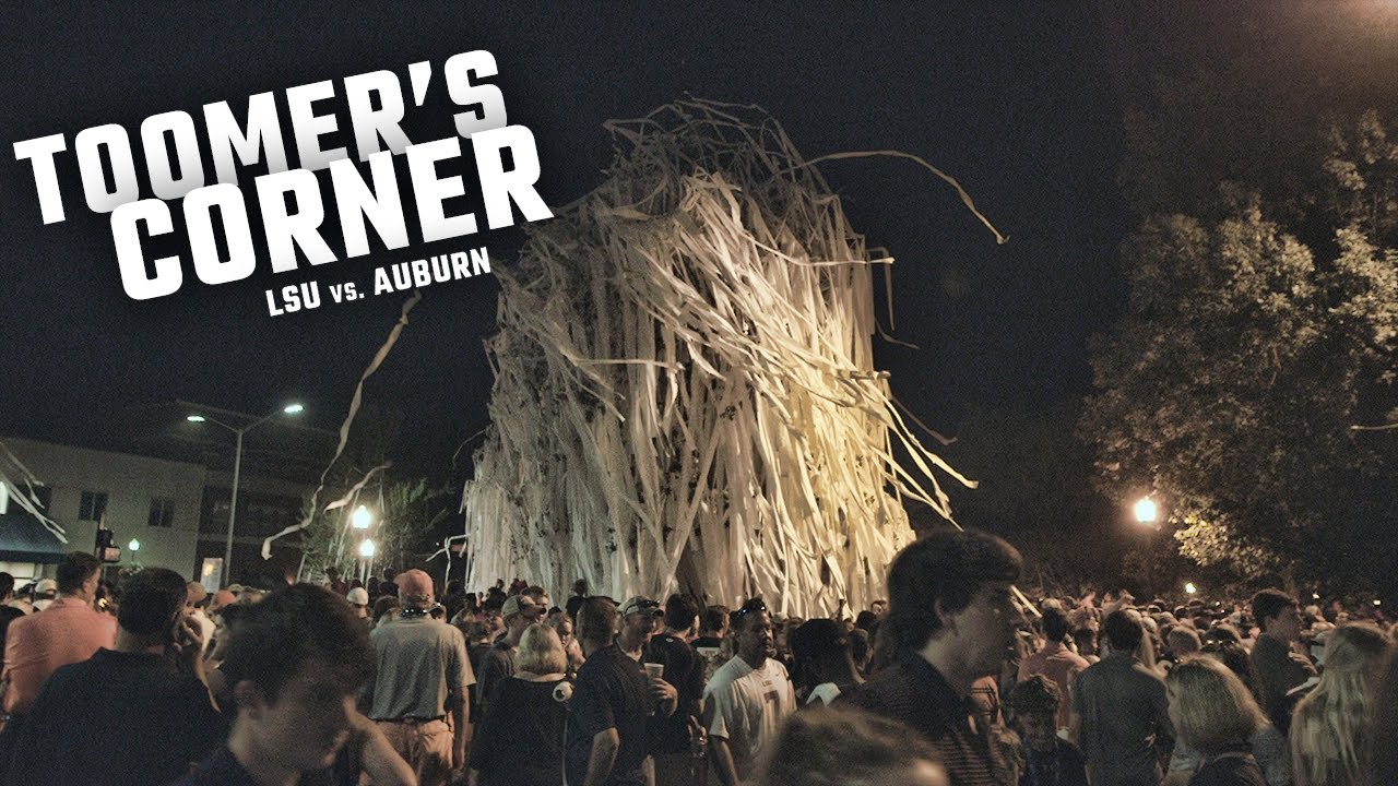 Watch fans roll Toomer's Corner after Auburn's dramatic win over LSU ...