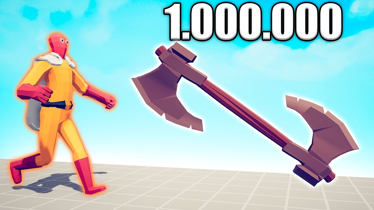 1.000.000 DAMAGE AXE THROWER vs UNITS - TABS | Totally Accurate Battle ...