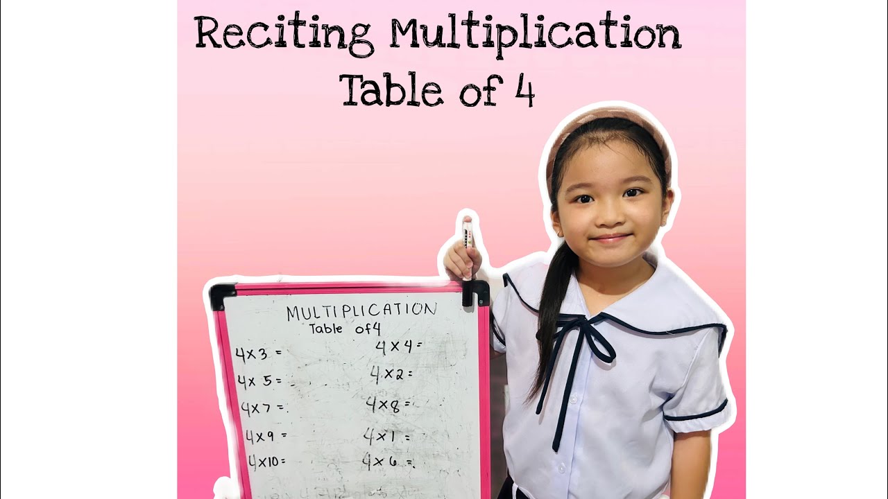 Reciting Multiplication Table of 4 | DudayVlog - YouTube