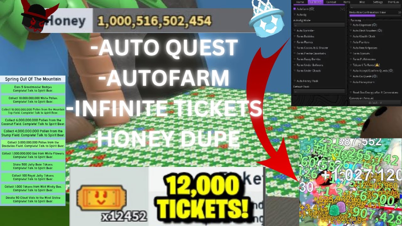 *OP* 🔥New 🐝 Bee Swarm Simulator Script 🔥 - WORKING *AUTO QUEST* + More ...