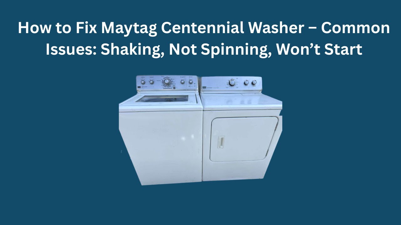 Maytag Centennial Washer Won T Spin