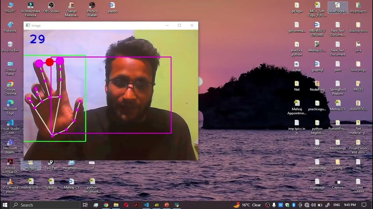 control your system with hand || virtual mouse system || python opencv ...
