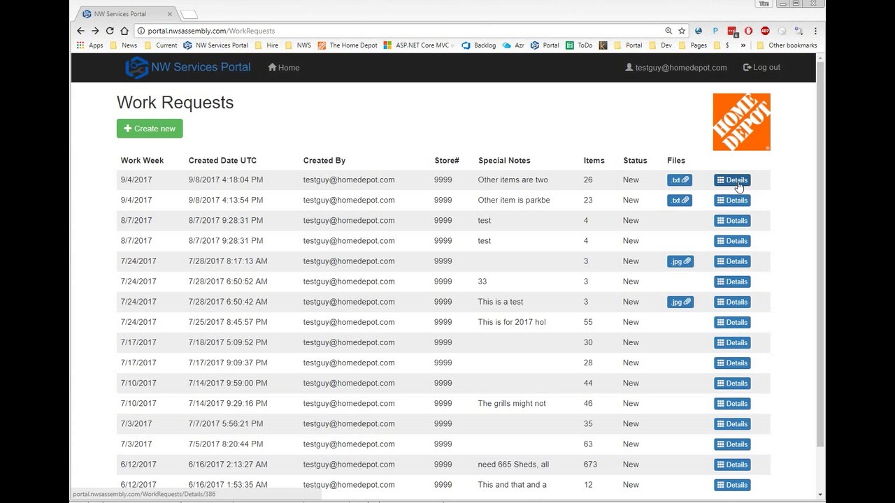 Submitting and viewing Work Request on the NWS Portal - YouTube