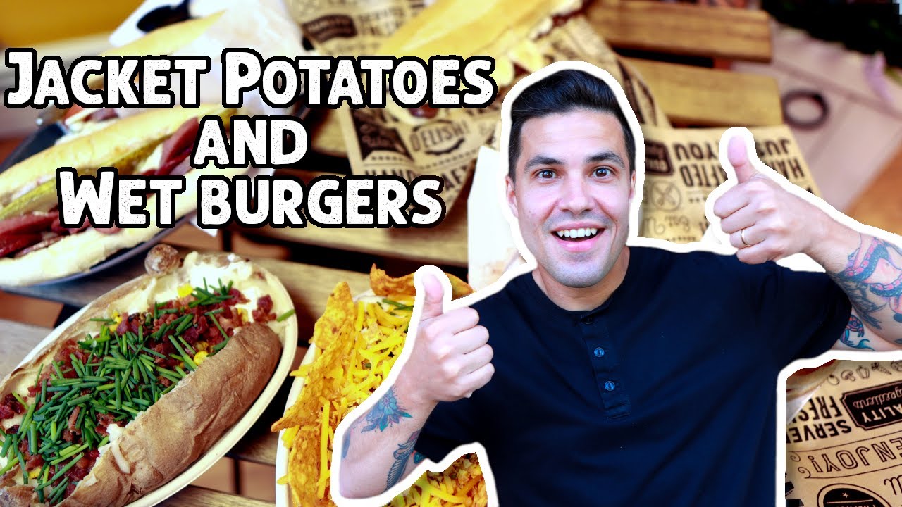 Wet Burgers and Jacket Potatoes at Jack Potatoes in Westwood, NJ! - YouTube