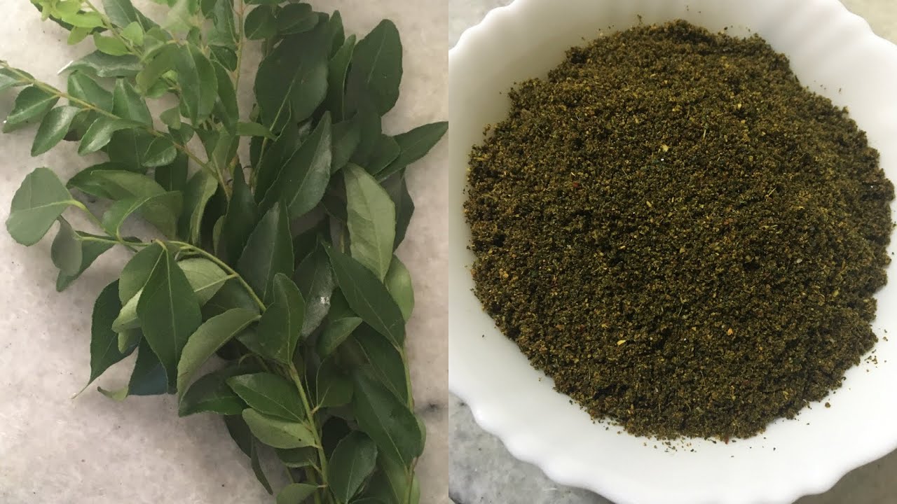 Karivepaaku podi / Curry leaves powder recipe - YouTube