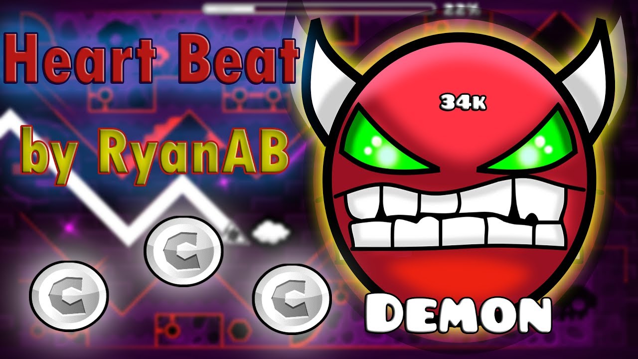 Heart Beat by RyanAB | Geometry Dash - YouTube