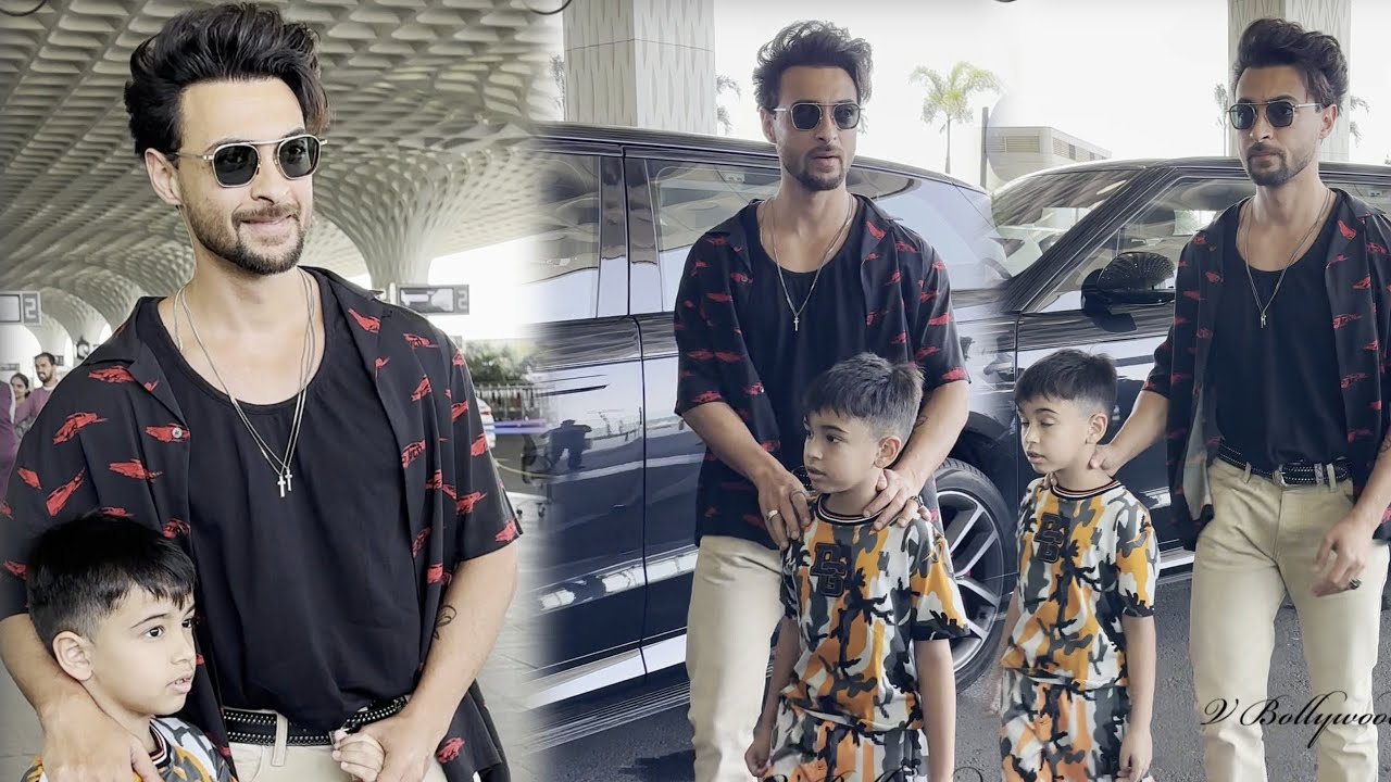 Aayush Sharma with family Spotted At Airport - YouTube