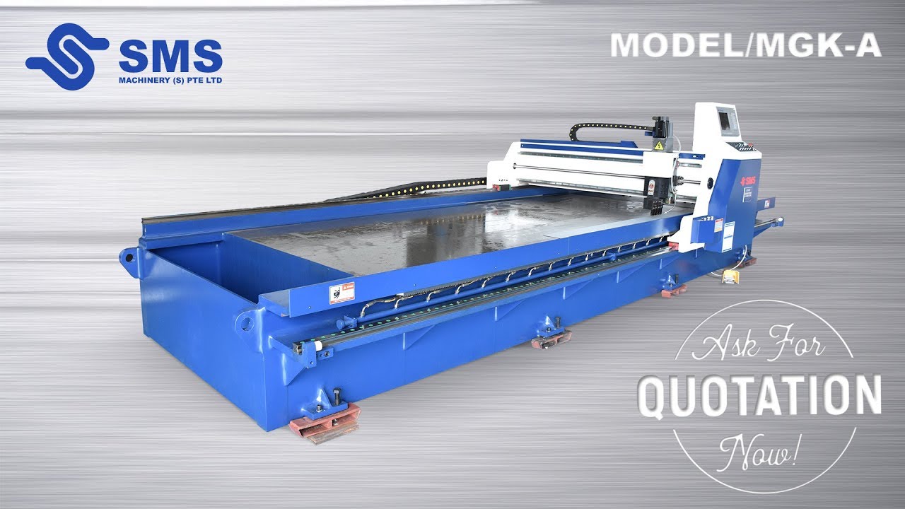 Product Feature - SMS Machinery | V-Cut Machine, Model MGK-A - YouTube