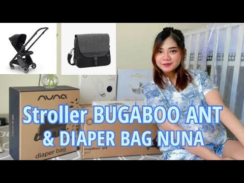 UNBOXING STROLLER BUGABOO ANT & DIAPER BAG NUNA - YouTube