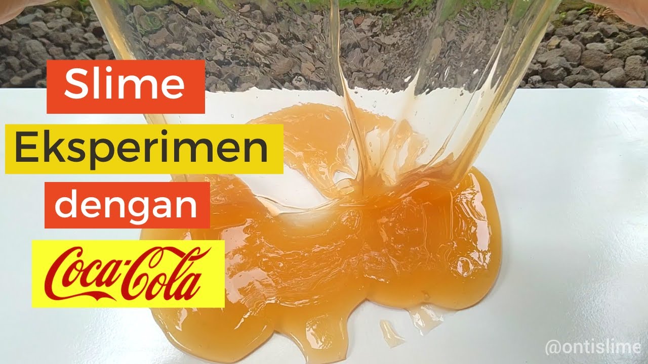 Cara membuat slime dari Minuman Coca Cola | Clear Slime - YouTube