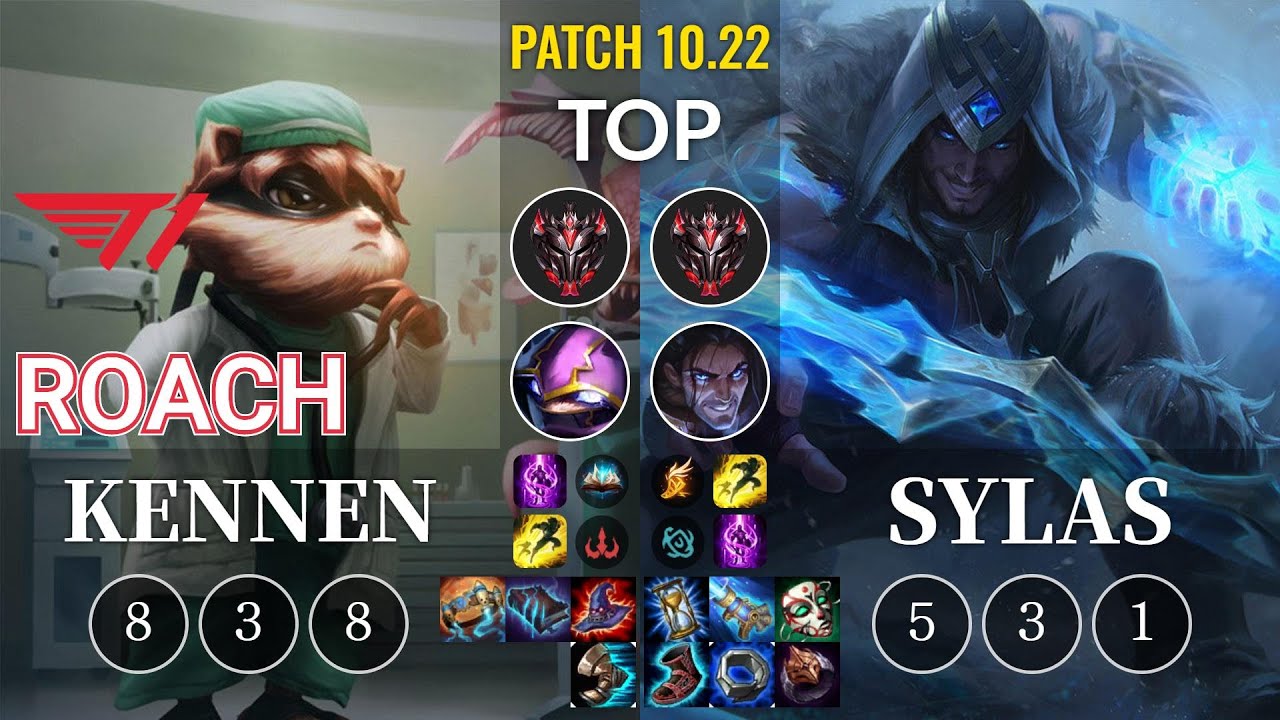 T1 Roach Kennen vs Sylas Top - KR Patch 10.22 - YouTube