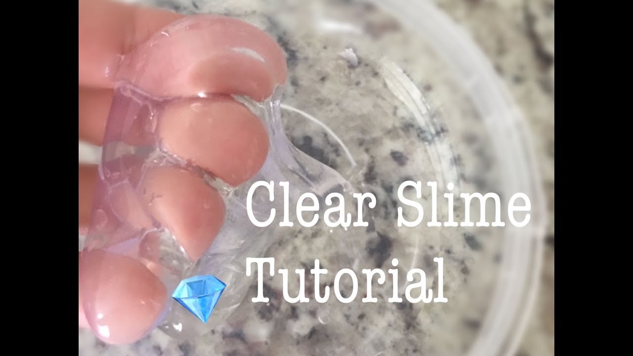 My Crystal Clear Slime Recipe!! 💦 Collab w/ CuteTuber - YouTube