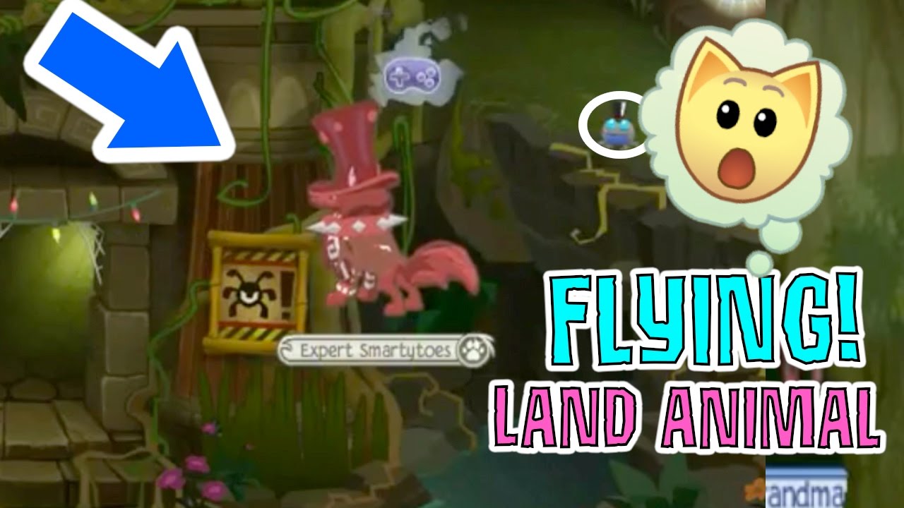LAND ANIMAL FLYING IN ANIMAL JAM! Ft. Cherrioz - YouTube