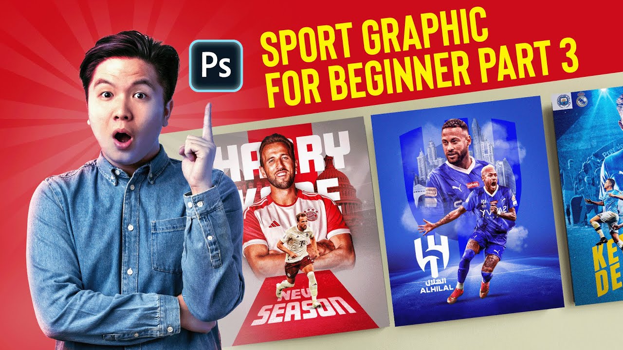 How to Make Propfessional Sport Graphic For Begginer Photoshop Tutorial ...
