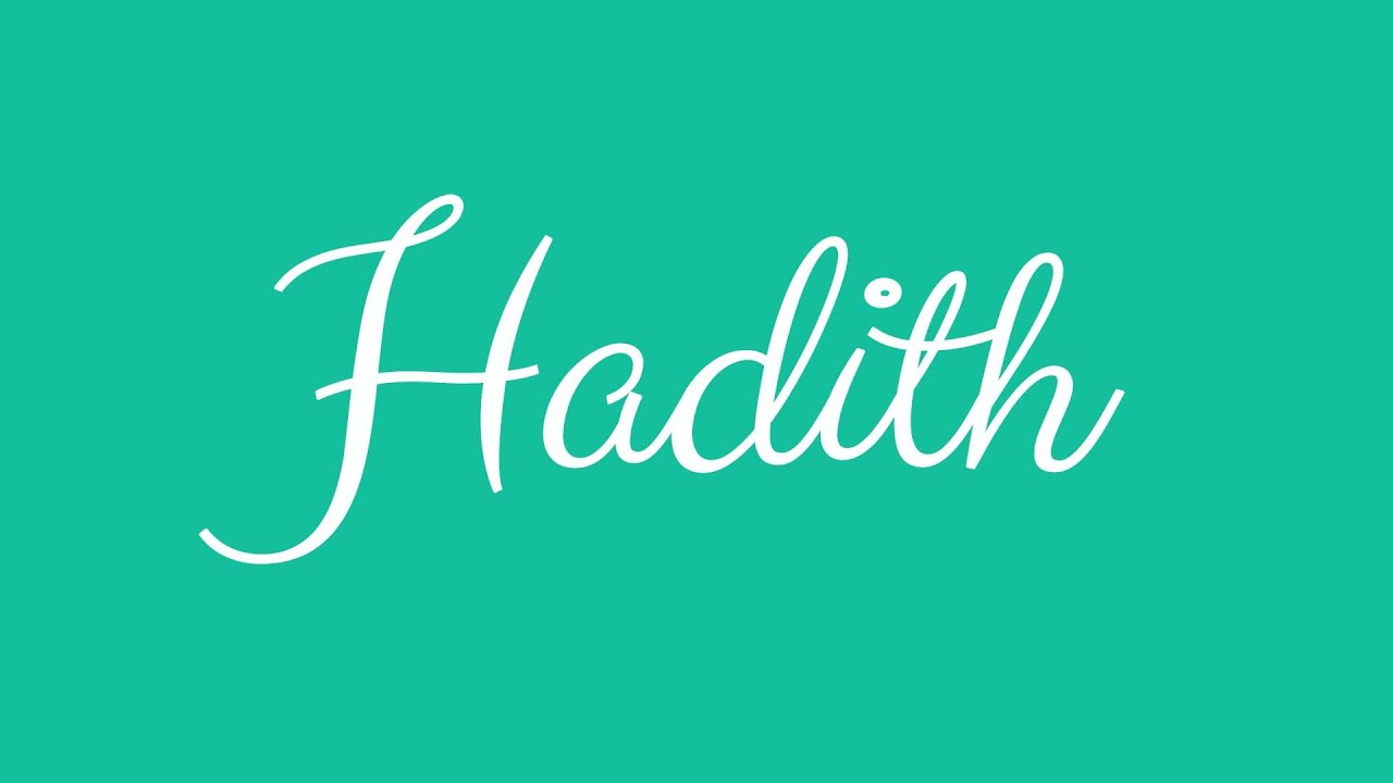 Hadith English Cursive Handwriting Tutorial - YouTube