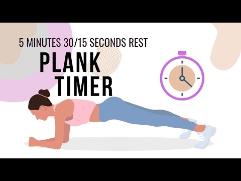 5 Minutes Plank 30/15 Seconds Interval Timer
