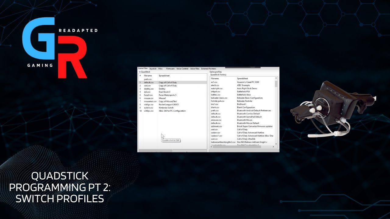 Programming the Quadstick Part 2: Switching Profiles - YouTube