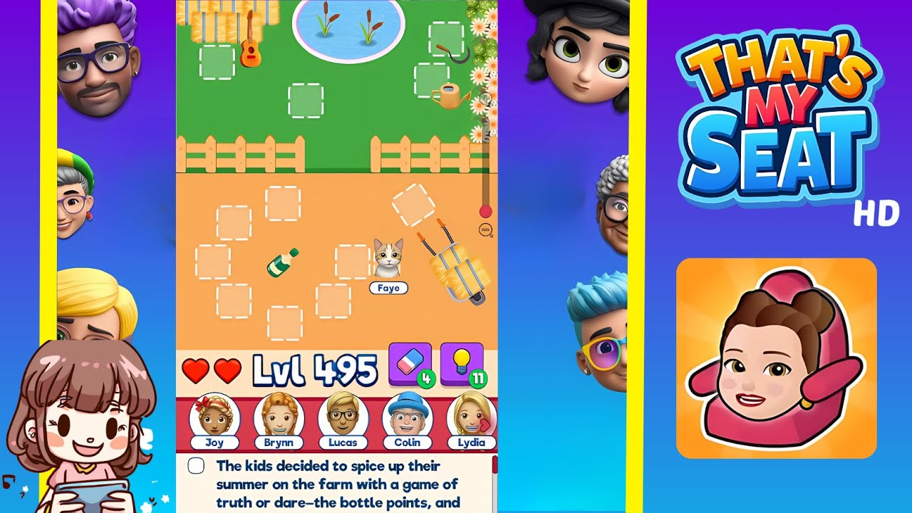 That's My Seat level 495 Solution Walkthrough - YouTube