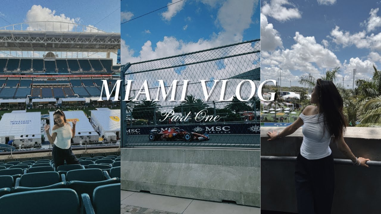 my first time at f1!!! 🏎 ♡ | MIAMI VLOG | PART ONE - YouTube