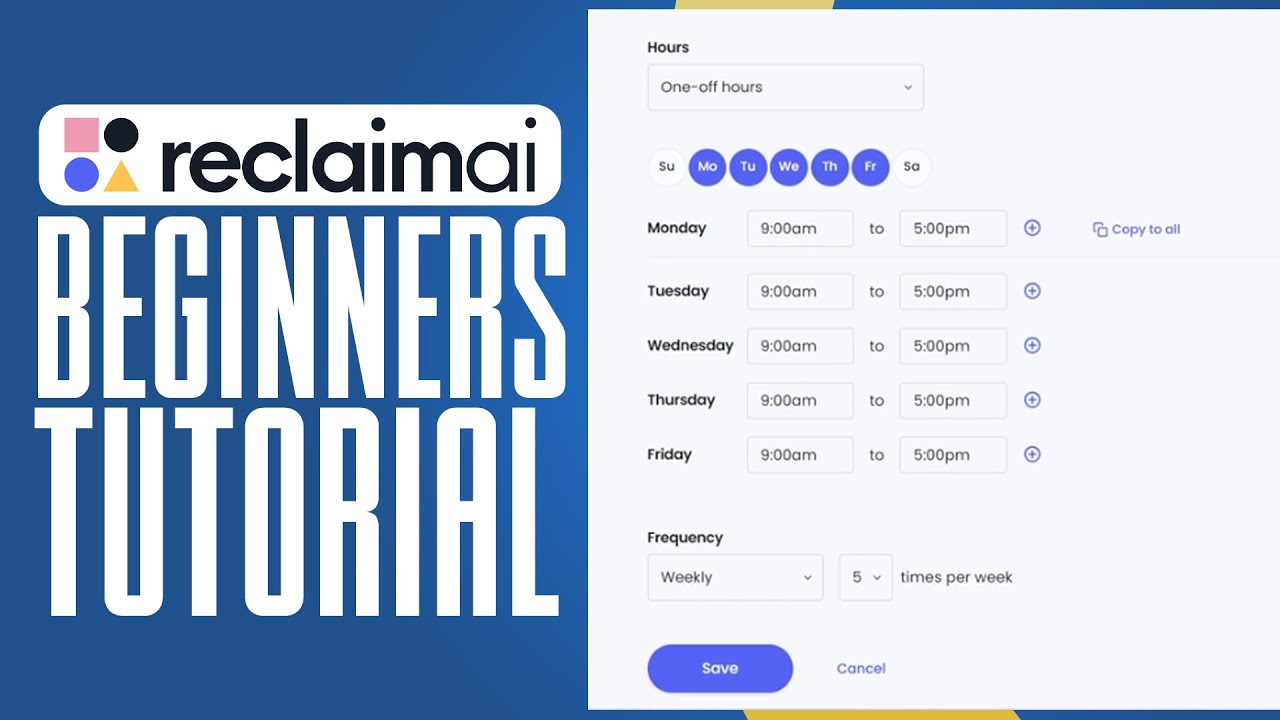 Reclaim AI Tutorial 2025 | How To Use Reclaim AI For Scheduling Your Google Calendar - YouTube