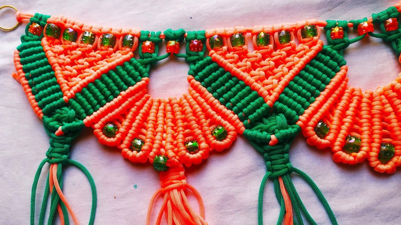 Macrame New Beautiful Design Toran Tutorial - YouTube