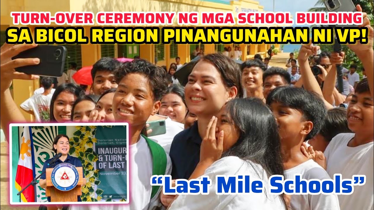TURN-OVER CEREMONY NG MGA BAGONG SCHOOL BUILDING SA BICOL REGION ...