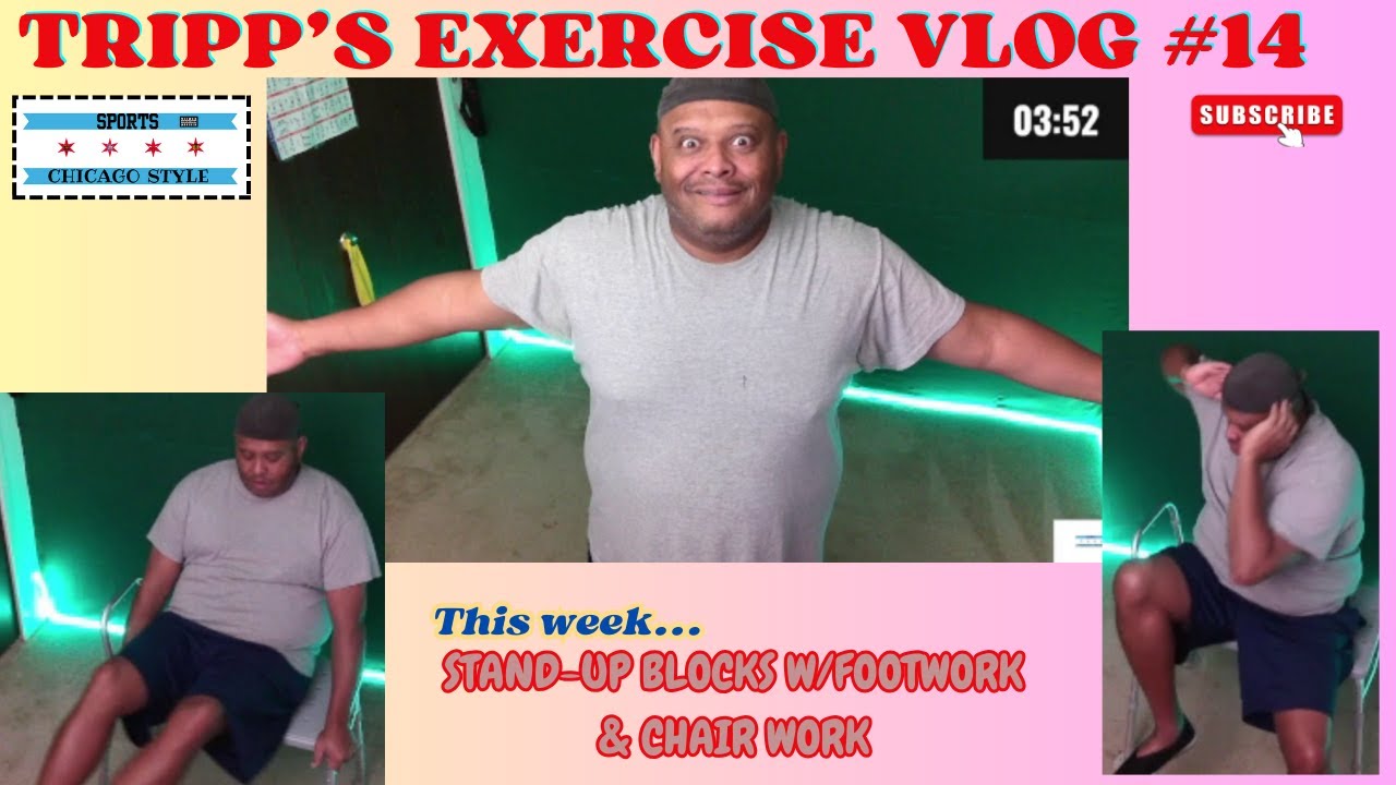 Tripp's Exercise Vlog #14 - Tripp does Chair work, Stand-up Footwork w/Arm blocks! - YouTube
