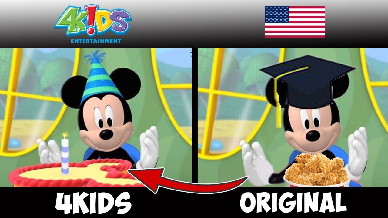 4kids Censorship in MICKEY MOUSE CLUBHOUSE Magical Birthday Bash - YouTube